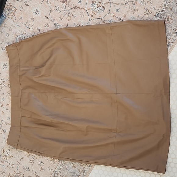 Cato | Skirts | Camel Faux Leather Skirt | Poshmark